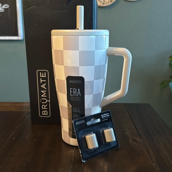 BRUMATE | Kitchen | Nwt Limited Edition Brumate 3ozera Tan Checker With ...